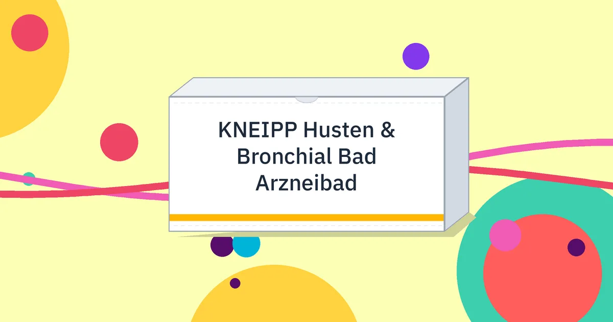 Symbolbild: Packung mit der Aufschrift KNEIPP Husten & Bronchial Bad Arzneibad (PZN 18007422) – Verfügbarkeit und Bezug in Apotheken in Frankfurt am Main