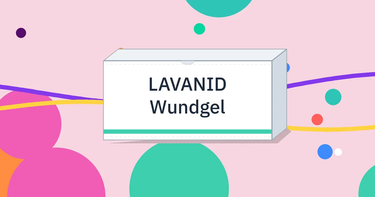 Symbolbild: Packung mit der Aufschrift LAVANID Wundgel (PZN 18436548) – Verfügbarkeit und Bezug in Apotheken in Frankfurt am Main