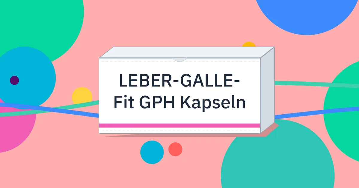 Symbolbild: Packung mit der Aufschrift LEBER-GALLE-Fit GPH Kapseln (PZN 06556862) – Verfügbarkeit und Bezug in Apotheken in Frankfurt am Main