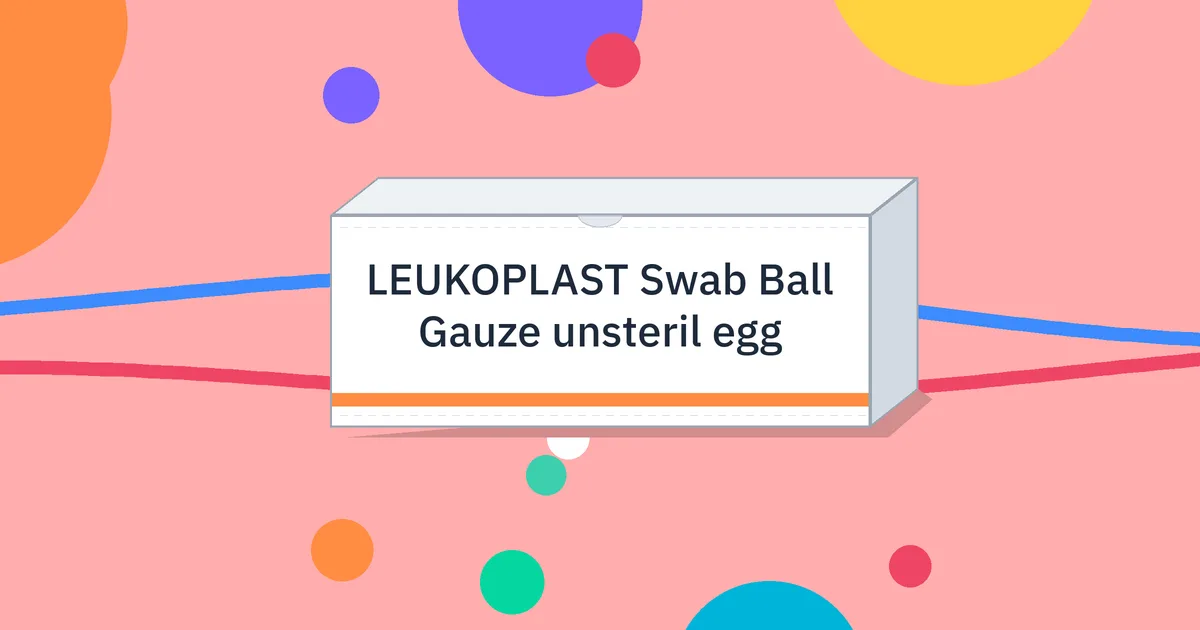 Symbolbild: Packung mit der Aufschrift LEUKOPLAST Swab Ball Gauze unsteril egg (PZN 17208288) – Verfügbarkeit und Bezug in Apotheken in Frankfurt am Main