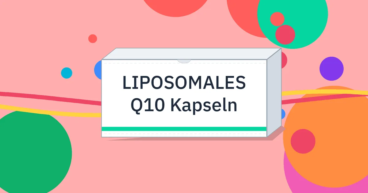 Symbolbild: Packung mit der Aufschrift LIPOSOMALES Q10 Kapseln (PZN 19471736) – Verfügbarkeit und Bezug in Apotheken in Frankfurt am Main