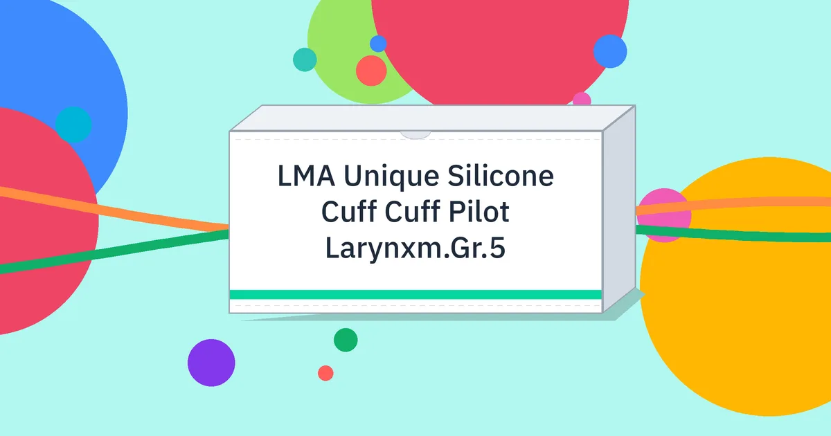 Symbolbild: Packung mit der Aufschrift LMA Unique Silicone Cuff Cuff Pilot Larynxm.Gr.5 (PZN 12410737) – Verfügbarkeit und Bezug in Apotheken in Frankfurt am Main