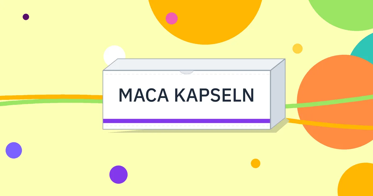Symbolbild: Packung mit der Aufschrift MACA KAPSELN (PZN 03195292) – Verfügbarkeit und Bezug in Apotheken in Frankfurt am Main