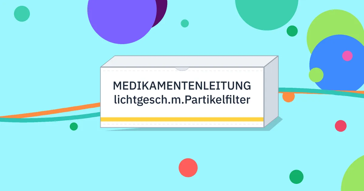 Symbolbild: Packung mit der Aufschrift MEDIKAMENTENLEITUNG lichtgesch.m.Partikelfilter (PZN 07264506) – Verfügbarkeit und Bezug in Apotheken in Frankfurt am Main