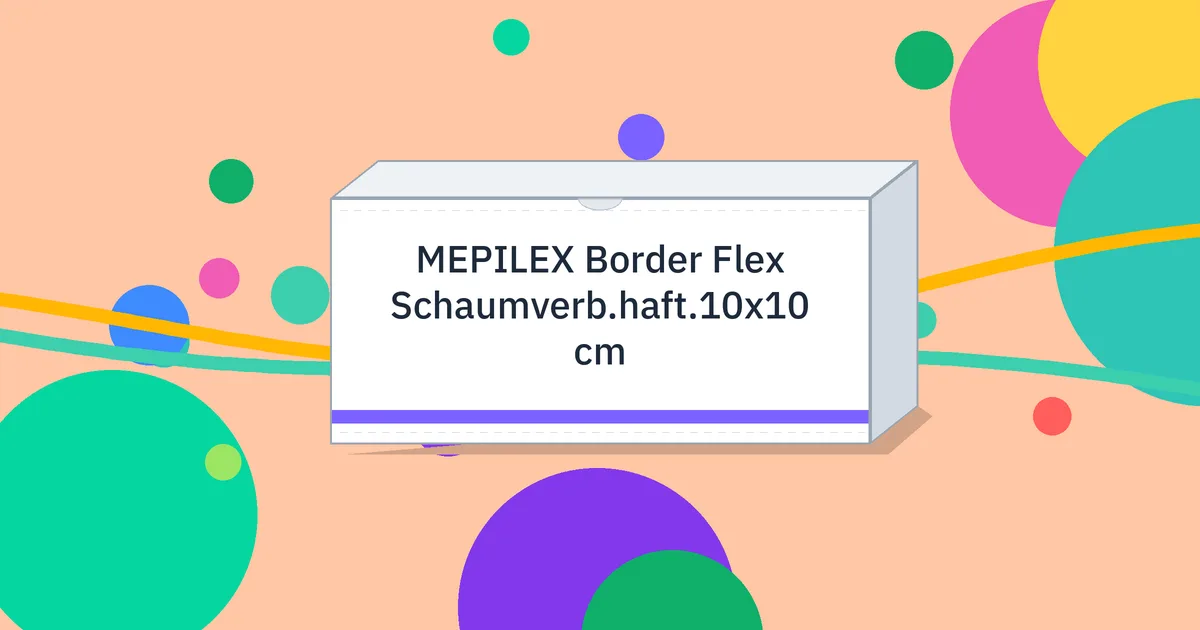 Symbolbild: Packung mit der Aufschrift MEPILEX Border Flex Schaumverb.haft.10x10 cm (PZN 18850354) – Verfügbarkeit und Bezug in Apotheken in Frankfurt am Main