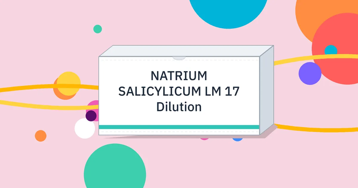 Symbolbild: Packung mit der Aufschrift NATRIUM SALICYLICUM LM 17 Dilution (PZN 12966529) – Verfügbarkeit und Bezug in Apotheken in Frankfurt am Main