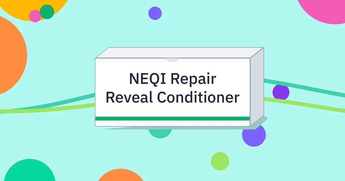 Symbolbild: Packung mit der Aufschrift NEQI Repair Reveal Conditioner (PZN 20159323) – Verfügbarkeit und Bezug in Apotheken in Frankfurt am Main