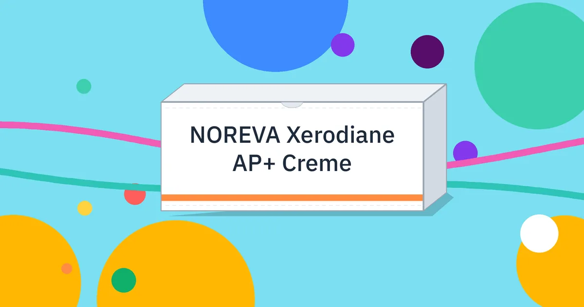 Symbolbild: Packung mit der Aufschrift NOREVA Xerodiane AP+ Creme (PZN 12672673) – Verfügbarkeit und Bezug in Apotheken in Frankfurt am Main