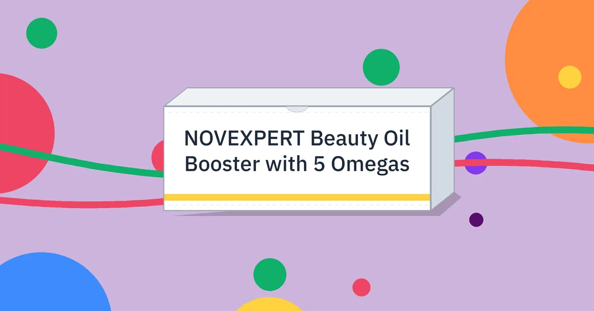 Symbolbild: Packung mit der Aufschrift NOVEXPERT Beauty Oil Booster with 5 Omegas (PZN 19147740) – Verfügbarkeit und Bezug in Apotheken in Frankfurt am Main