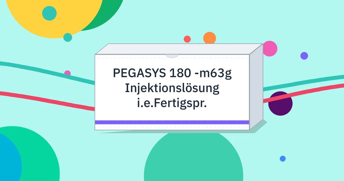 Symbolbild: Packung mit der Aufschrift PEGASYS 180 -m63g Injektionslösung i.e.Fertigspr. (PZN 19344653) – Verfügbarkeit und Bezug in Apotheken in Frankfurt am Main