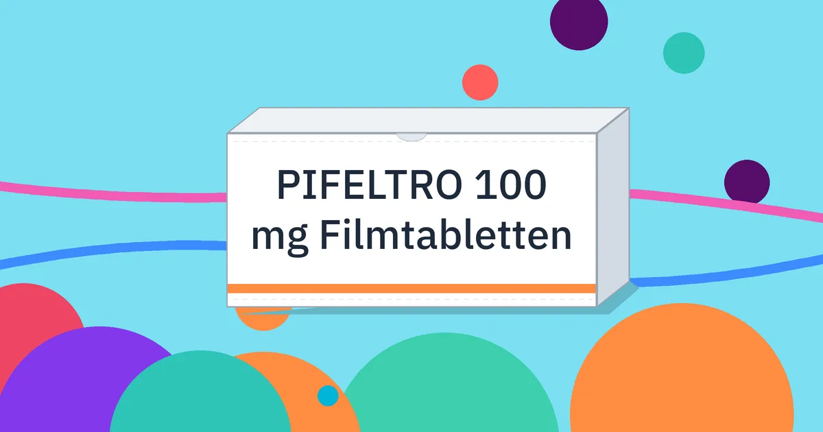 Symbolbild: Packung mit der Aufschrift PIFELTRO 100 mg Filmtabletten (PZN 14260615) – Verfügbarkeit und Bezug in Apotheken in Frankfurt am Main