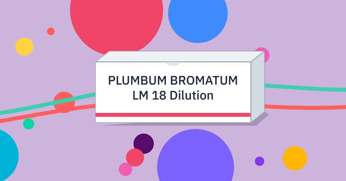 Symbolbild: Packung mit der Aufschrift PLUMBUM BROMATUM LM 18 Dilution (PZN 13039819) – Verfügbarkeit und Bezug in Apotheken in Frankfurt am Main