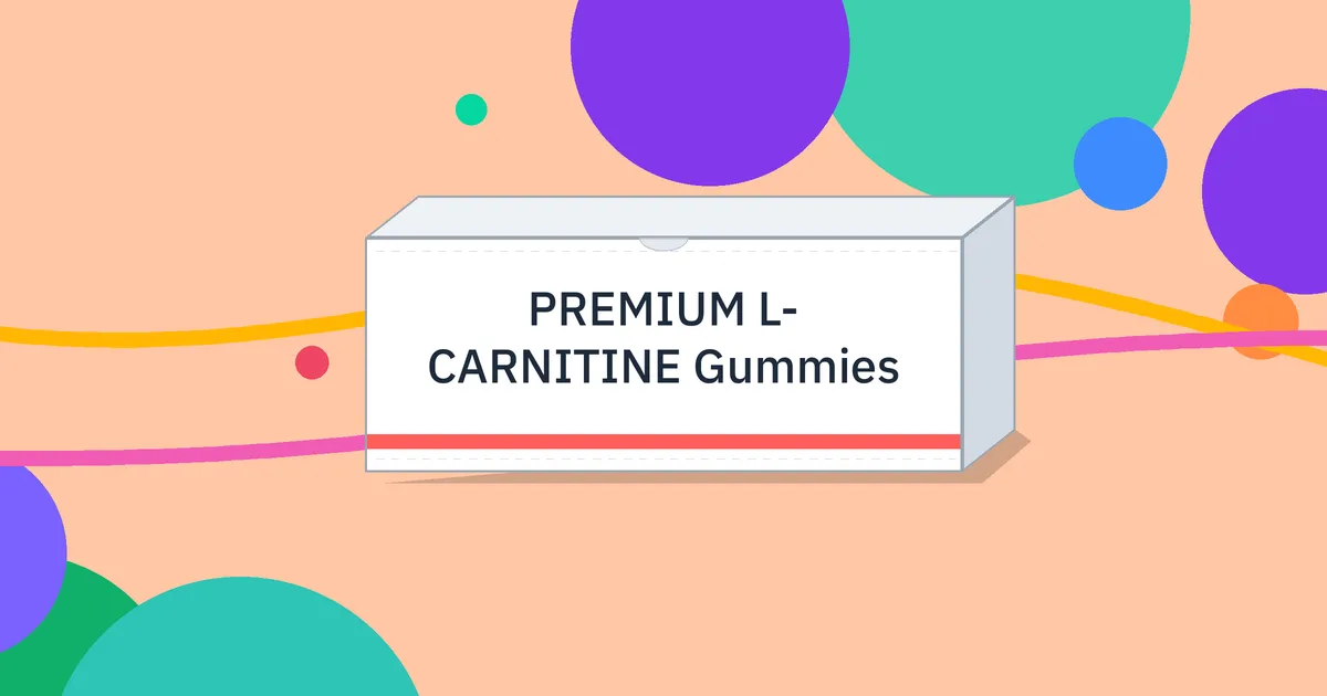 Symbolbild: Packung mit der Aufschrift PREMIUM L-CARNITINE Gummies (PZN 18825994) – Verfügbarkeit und Bezug in Apotheken in Frankfurt am Main