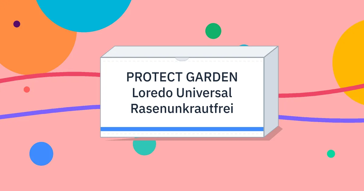 Symbolbild: Packung mit der Aufschrift PROTECT GARDEN Loredo Universal Rasenunkrautfrei (PZN 14362244) – Verfügbarkeit und Bezug in Apotheken in Frankfurt am Main
