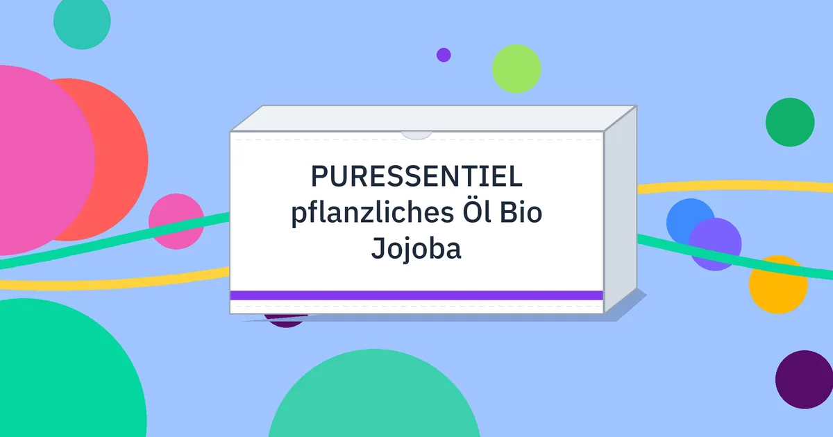 Symbolbild: Packung mit der Aufschrift PURESSENTIEL pflanzliches Öl Bio Jojoba (PZN 17549351) – Verfügbarkeit und Bezug in Apotheken in Frankfurt am Main