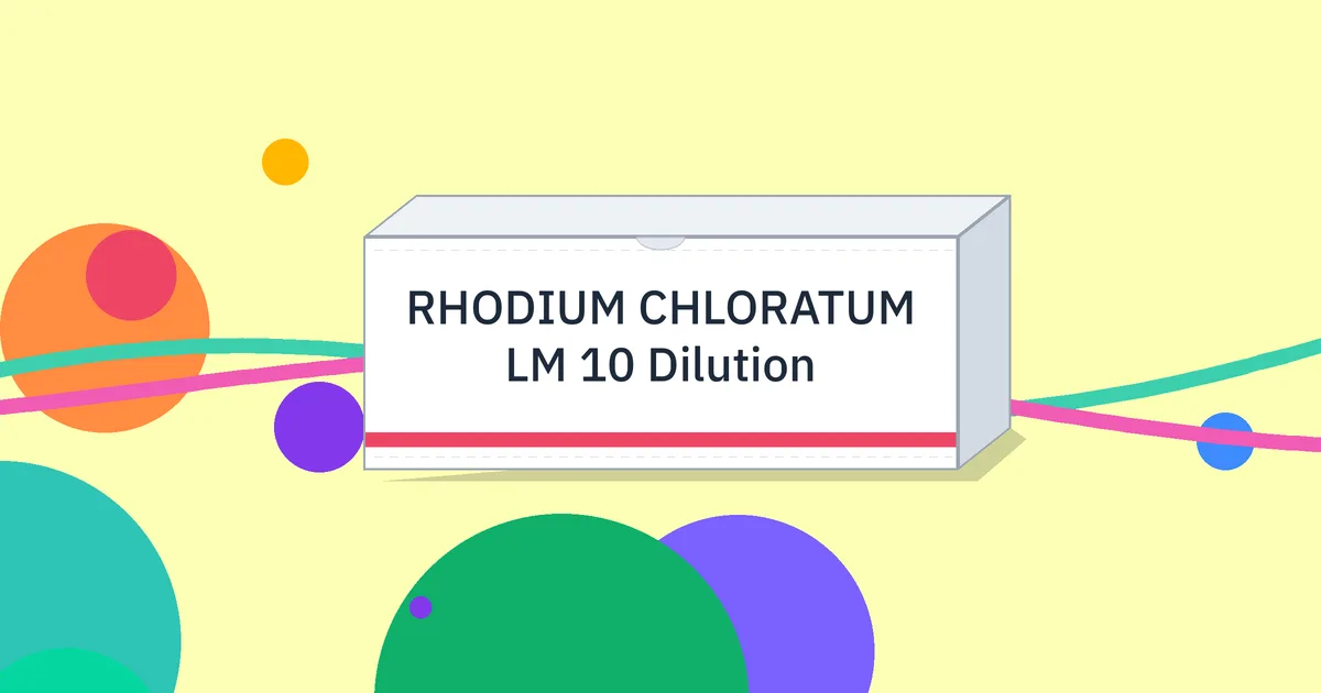 Symbolbild: Packung mit der Aufschrift RHODIUM CHLORATUM LM 10 Dilution (PZN 13049918) – Verfügbarkeit und Bezug in Apotheken in Frankfurt am Main