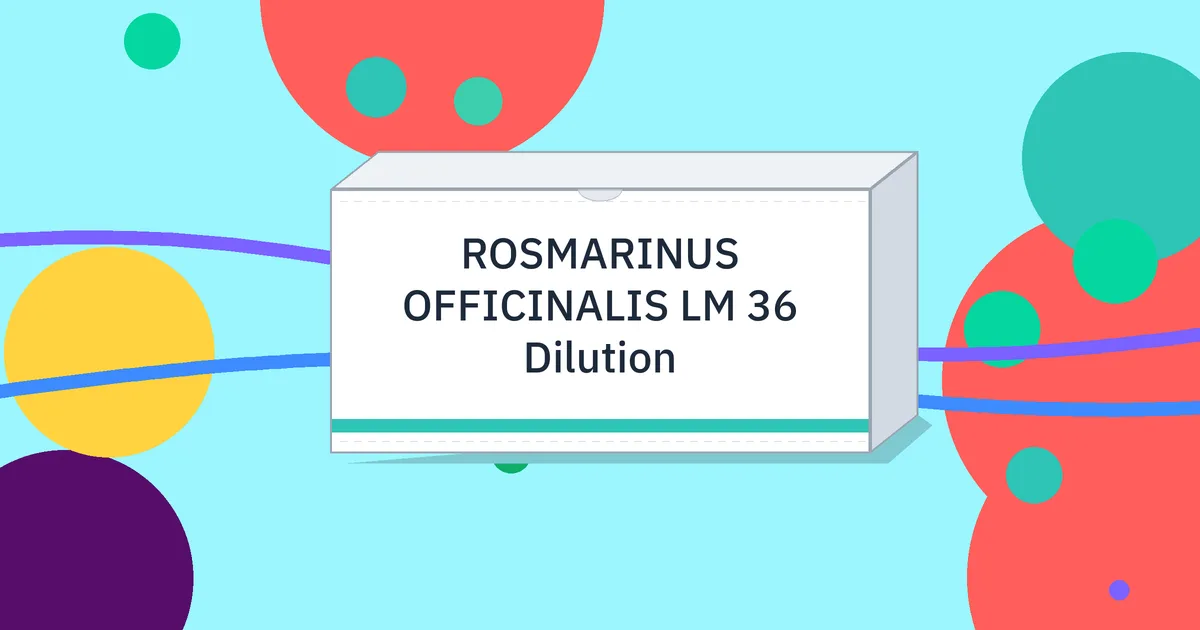 Symbolbild: Packung mit der Aufschrift ROSMARINUS OFFICINALIS LM 36 Dilution (PZN 13681148) – Verfügbarkeit und Bezug in Apotheken in Frankfurt am Main