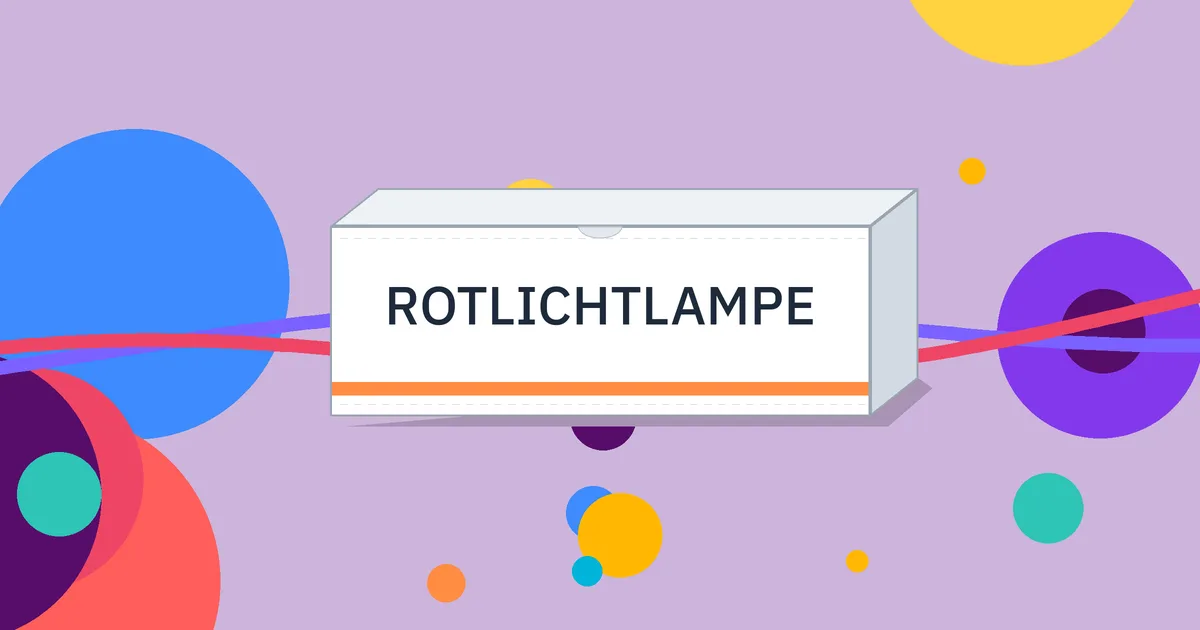 Symbolbild: Packung mit der Aufschrift ROTLICHTLAMPE (PZN 02009100) – Verfügbarkeit und Bezug in Apotheken in Frankfurt am Main