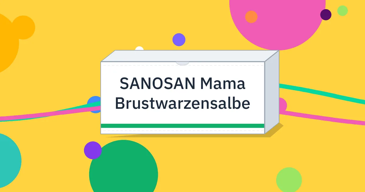 Symbolbild: Packung mit der Aufschrift SANOSAN Mama Brustwarzensalbe (PZN 16385456) – Verfügbarkeit und Bezug in Apotheken in Frankfurt am Main