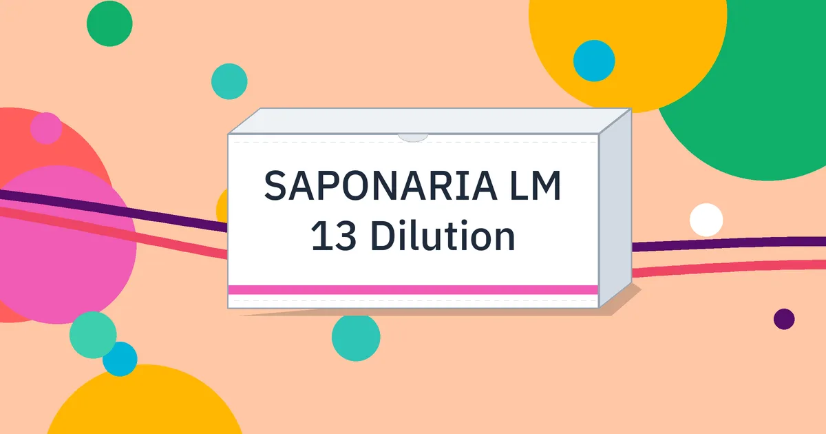Symbolbild: Packung mit der Aufschrift SAPONARIA LM 13 Dilution (PZN 13686312) – Verfügbarkeit und Bezug in Apotheken in Frankfurt am Main