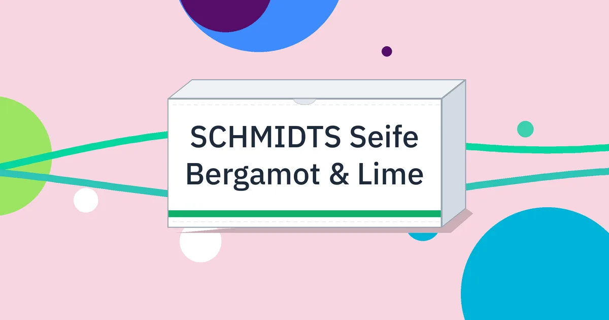 Symbolbild: Packung mit der Aufschrift SCHMIDTS Seife Bergamot & Lime (PZN 16023061) – Verfügbarkeit und Bezug in Apotheken in Frankfurt am Main