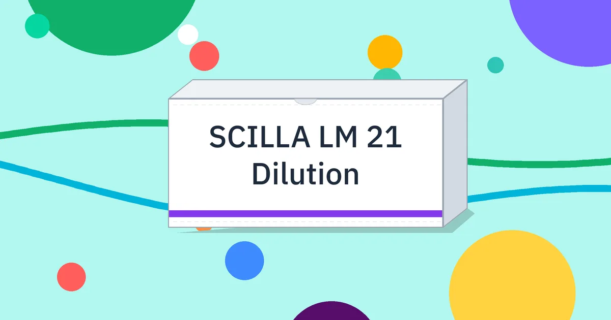 Symbolbild: Packung mit der Aufschrift SCILLA LM 21 Dilution (PZN 13184071) – Verfügbarkeit und Bezug in Apotheken in Frankfurt am Main