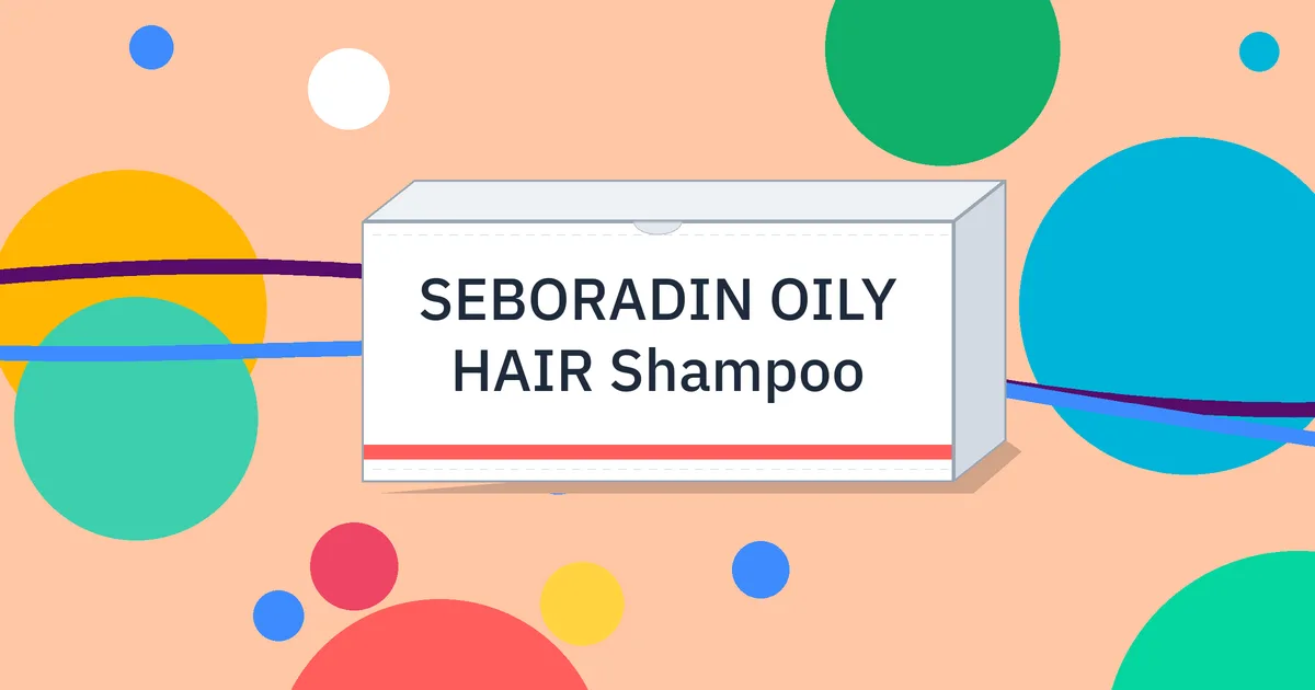 Symbolbild: Packung mit der Aufschrift SEBORADIN OILY HAIR Shampoo (PZN 18402408) – Verfügbarkeit und Bezug in Apotheken in Frankfurt am Main