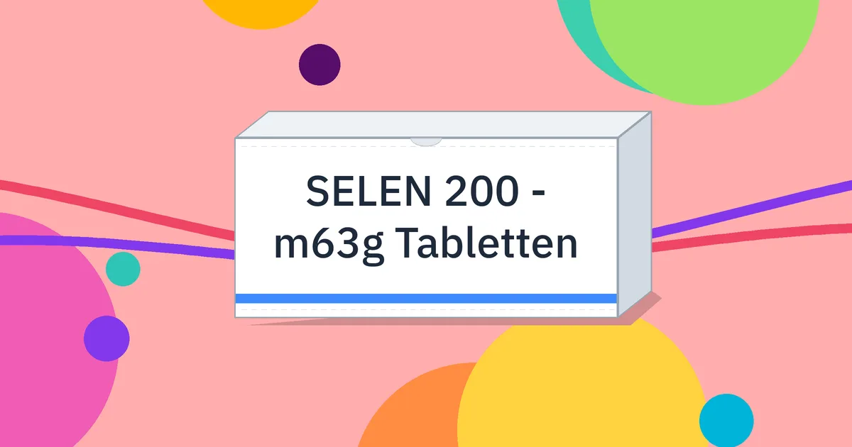 Symbolbild: Packung mit der Aufschrift SELEN 200 -m63g Tabletten (PZN 13874367) – Verfügbarkeit und Bezug in Apotheken in Frankfurt am Main