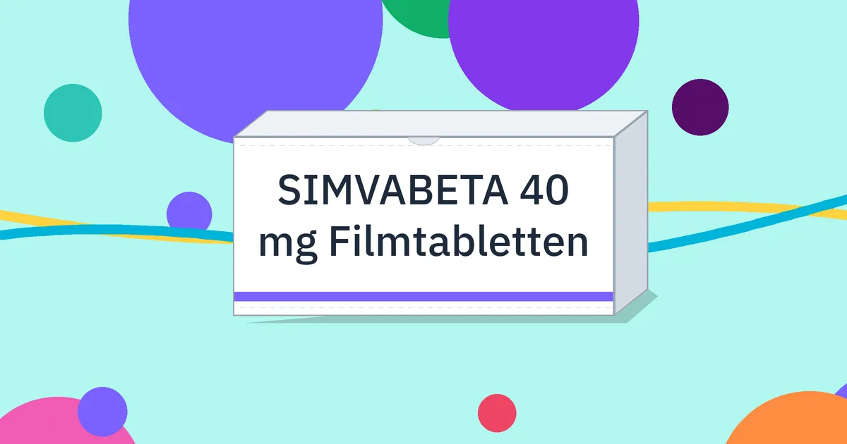 Symbolbild: Packung mit der Aufschrift SIMVABETA 40 mg Filmtabletten (PZN 03241201) – Verfügbarkeit und Bezug in Apotheken in Frankfurt am Main
