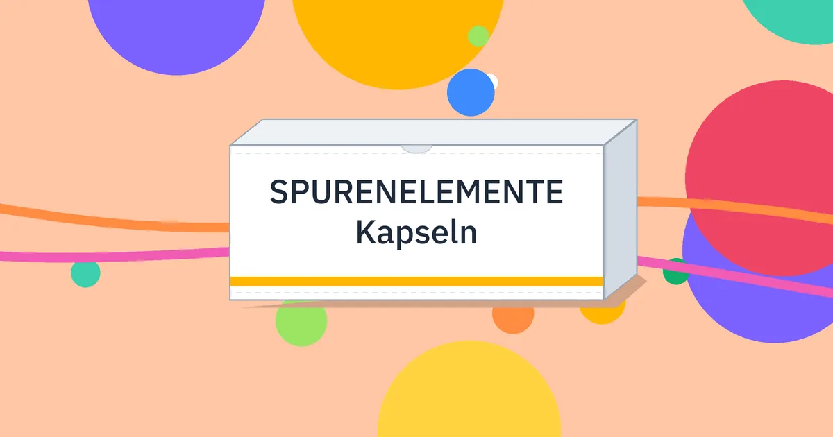 Symbolbild: Packung mit der Aufschrift SPURENELEMENTE Kapseln (PZN 01498806) – Verfügbarkeit und Bezug in Apotheken in Frankfurt am Main