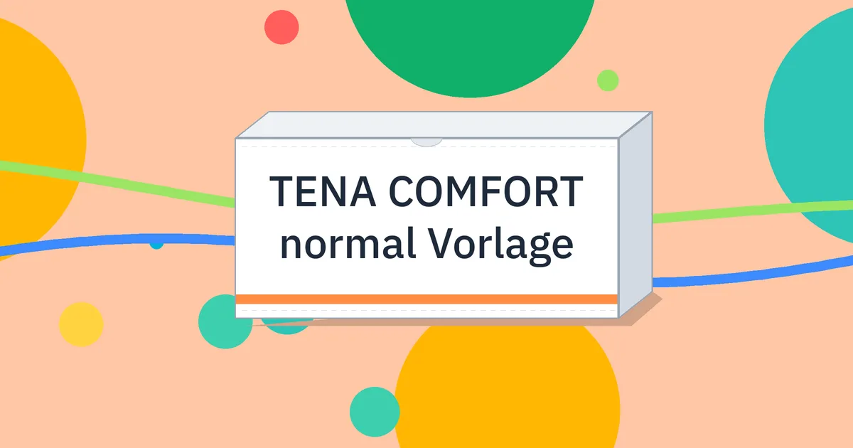 Symbolbild: Packung mit der Aufschrift TENA COMFORT normal Vorlage (PZN 00461669) – Verfügbarkeit und Bezug in Apotheken in Frankfurt am Main