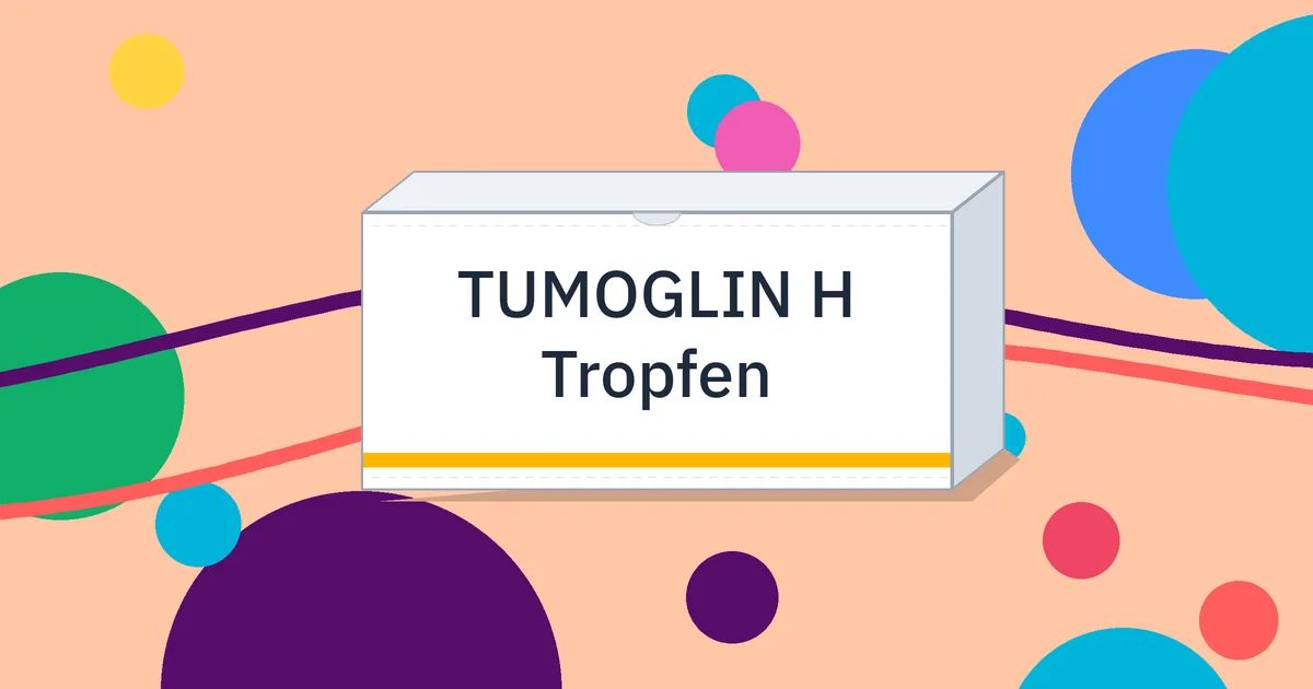 Symbolbild: Packung mit der Aufschrift TUMOGLIN H Tropfen (PZN 04951726) – Verfügbarkeit und Bezug in Apotheken in Frankfurt am Main