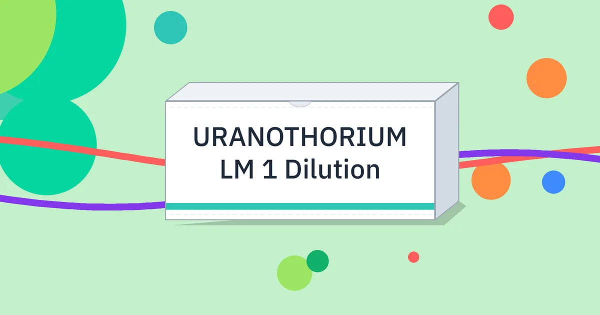 Symbolbild: Packung mit der Aufschrift URANOTHORIUM LM 1 Dilution (PZN 13256592) – Verfügbarkeit und Bezug in Apotheken in Frankfurt am Main