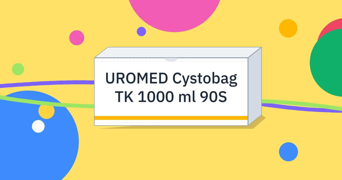 Symbolbild: Packung mit der Aufschrift UROMED Cystobag TK 1000 ml 90S (PZN 18751267) – Verfügbarkeit und Bezug in Apotheken in Frankfurt am Main