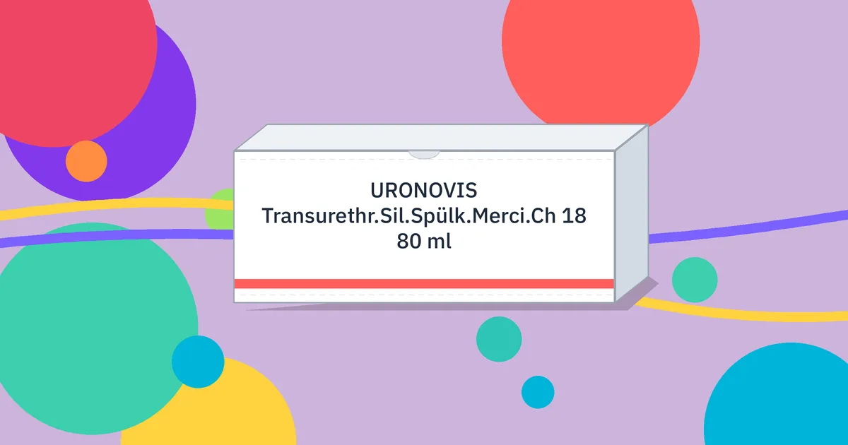 Symbolbild: Packung mit der Aufschrift URONOVIS Transurethr.Sil.Spülk.Merci.Ch 18 80 ml (PZN 00796157) – Verfügbarkeit und Bezug in Apotheken in Frankfurt am Main