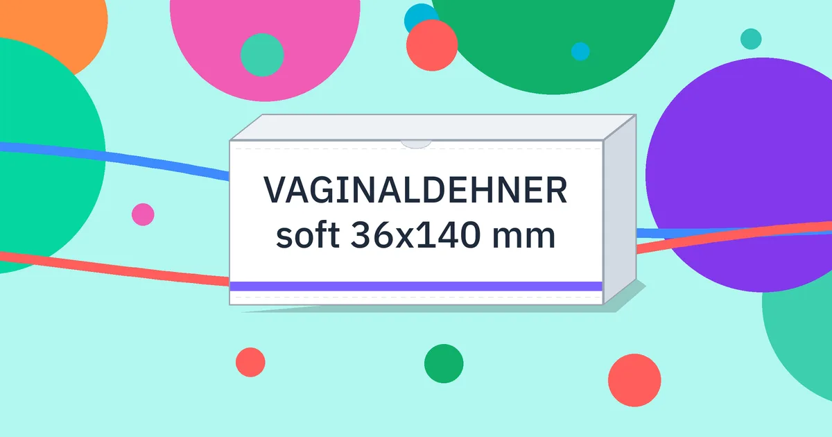Symbolbild: Packung mit der Aufschrift VAGINALDEHNER soft 36x140 mm (PZN 01337687) – Verfügbarkeit und Bezug in Apotheken in Frankfurt am Main