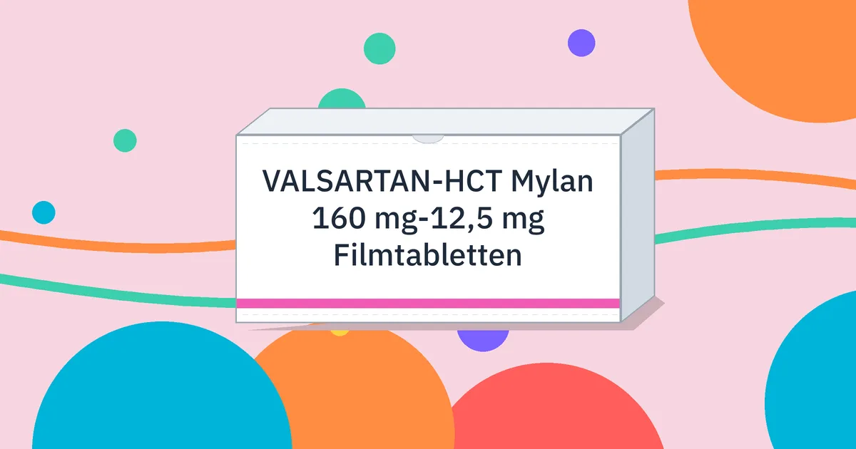 Symbolbild: Packung mit der Aufschrift VALSARTAN-HCT Mylan 160 mg-12,5 mg Filmtabletten (PZN 10054971) – Verfügbarkeit und Bezug in Apotheken in Frankfurt am Main