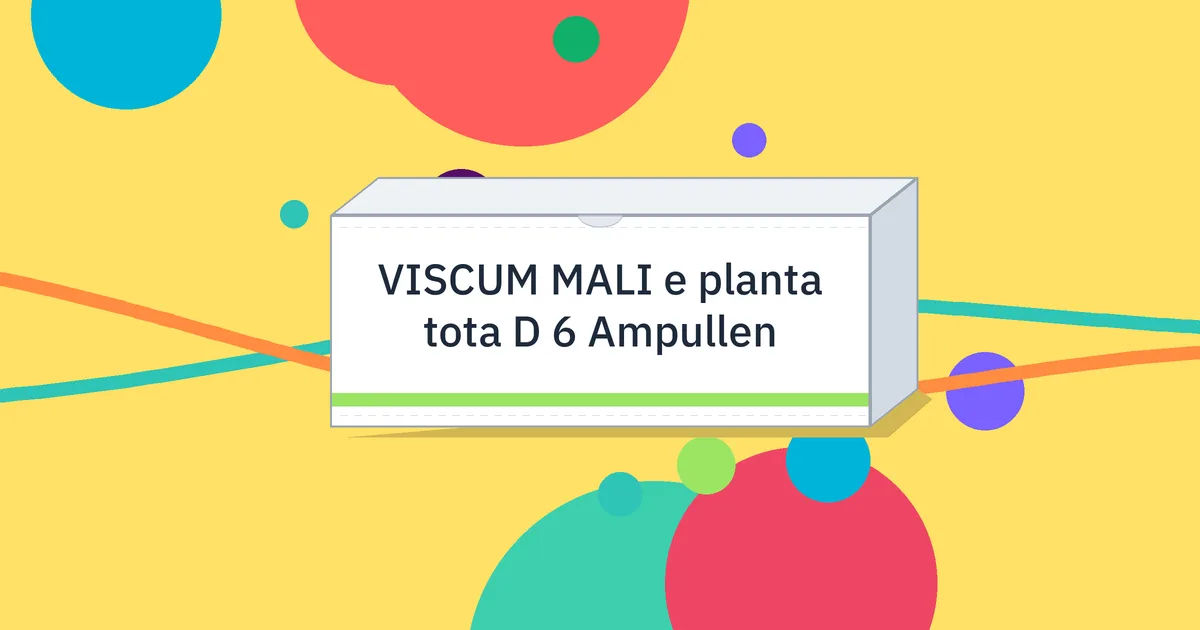 Symbolbild: Packung mit der Aufschrift VISCUM MALI e planta tota D 6 Ampullen (PZN 02832733) – Verfügbarkeit und Bezug in Apotheken in Frankfurt am Main