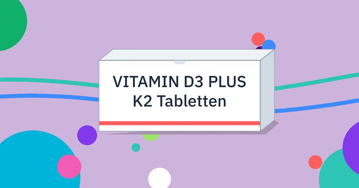 Symbolbild: Packung mit der Aufschrift VITAMIN D3 PLUS K2 Tabletten (PZN 11554658) – Verfügbarkeit und Bezug in Apotheken in Frankfurt am Main