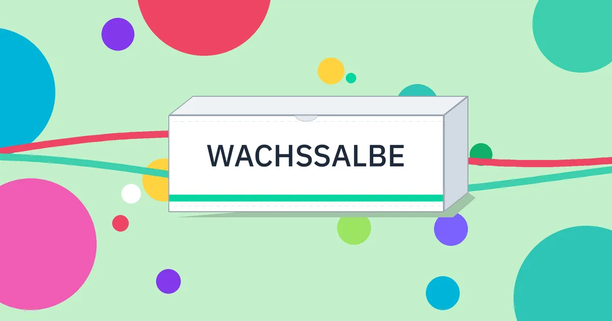Symbolbild: Packung mit der Aufschrift WACHSSALBE (PZN 18338449) – Verfügbarkeit und Bezug in Apotheken in Frankfurt am Main