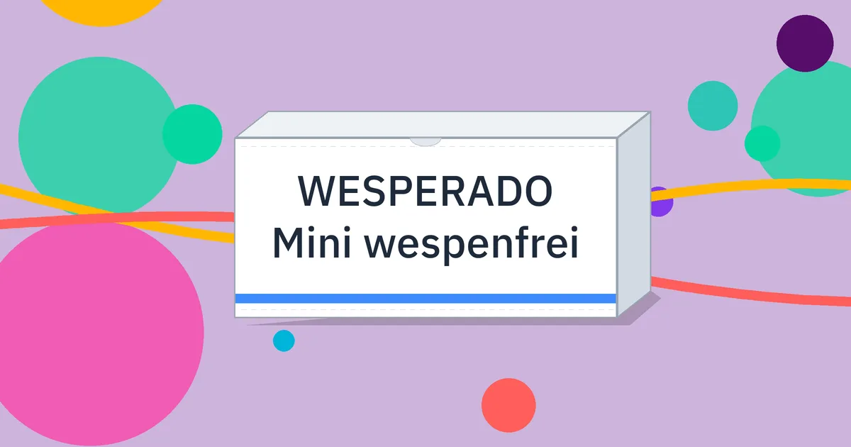Symbolbild: Packung mit der Aufschrift WESPERADO Mini wespenfrei (PZN 20015914) – Verfügbarkeit und Bezug in Apotheken in Frankfurt am Main