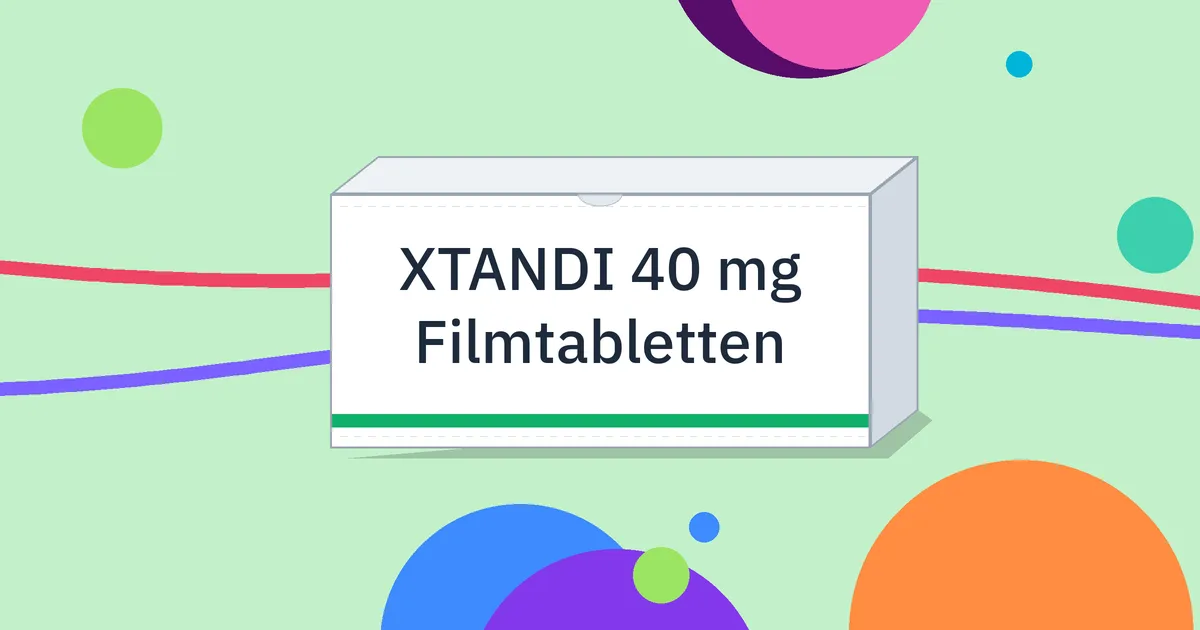 Symbolbild: Packung mit der Aufschrift XTANDI 40 mg Filmtabletten (PZN 16680385) – Verfügbarkeit und Bezug in Apotheken in Frankfurt am Main