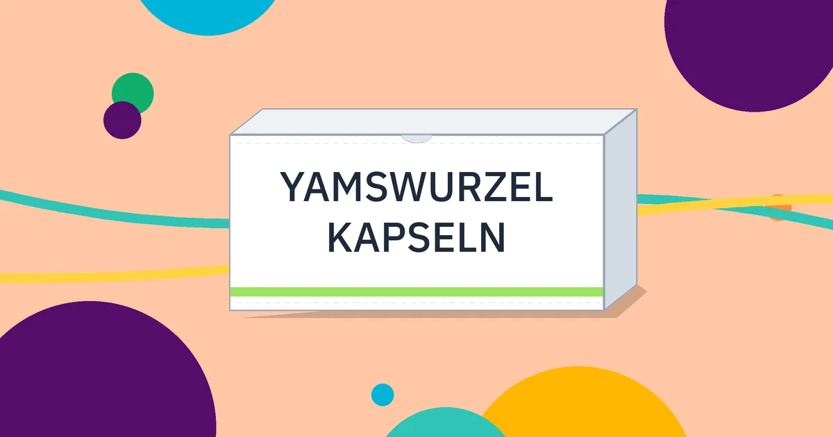 Symbolbild: Packung mit der Aufschrift YAMSWURZEL KAPSELN (PZN 11169558) – Verfügbarkeit und Bezug in Apotheken in Frankfurt am Main