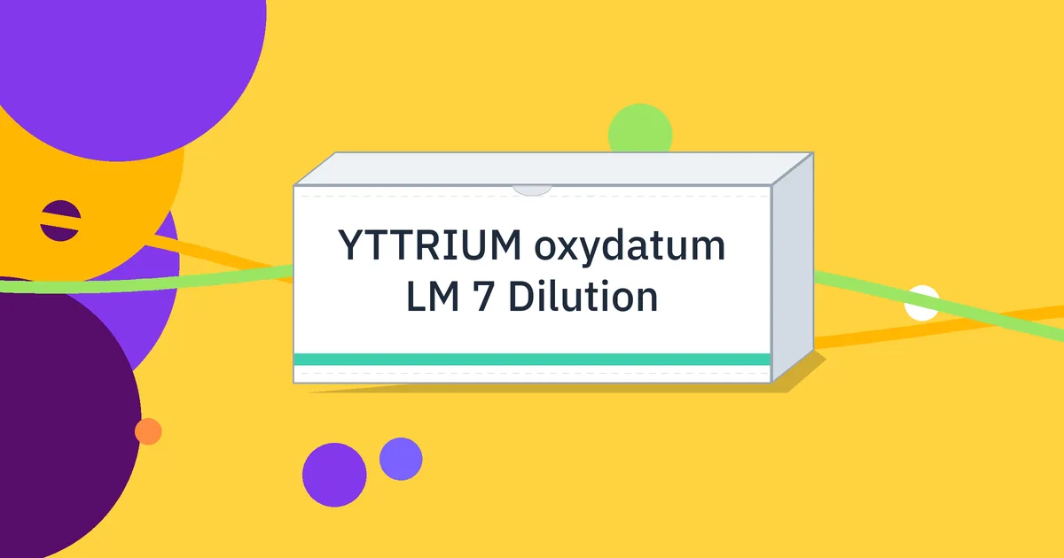 Symbolbild: Packung mit der Aufschrift YTTRIUM oxydatum LM 7 Dilution (PZN 13287701) – Verfügbarkeit und Bezug in Apotheken in Frankfurt am Main