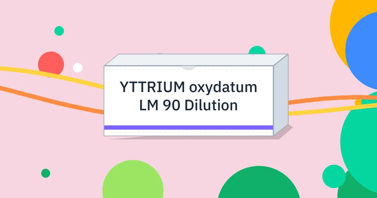 Symbolbild: Packung mit der Aufschrift YTTRIUM oxydatum LM 90 Dilution (PZN 13288391) – Verfügbarkeit und Bezug in Apotheken in Frankfurt am Main