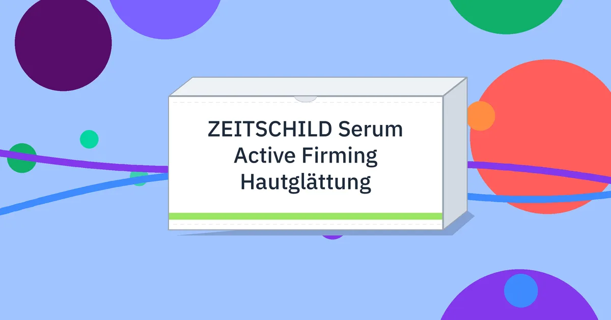 Symbolbild: Packung mit der Aufschrift ZEITSCHILD Serum Active Firming Hautglättung (PZN 20864406) – Verfügbarkeit und Bezug in Apotheken in Frankfurt am Main