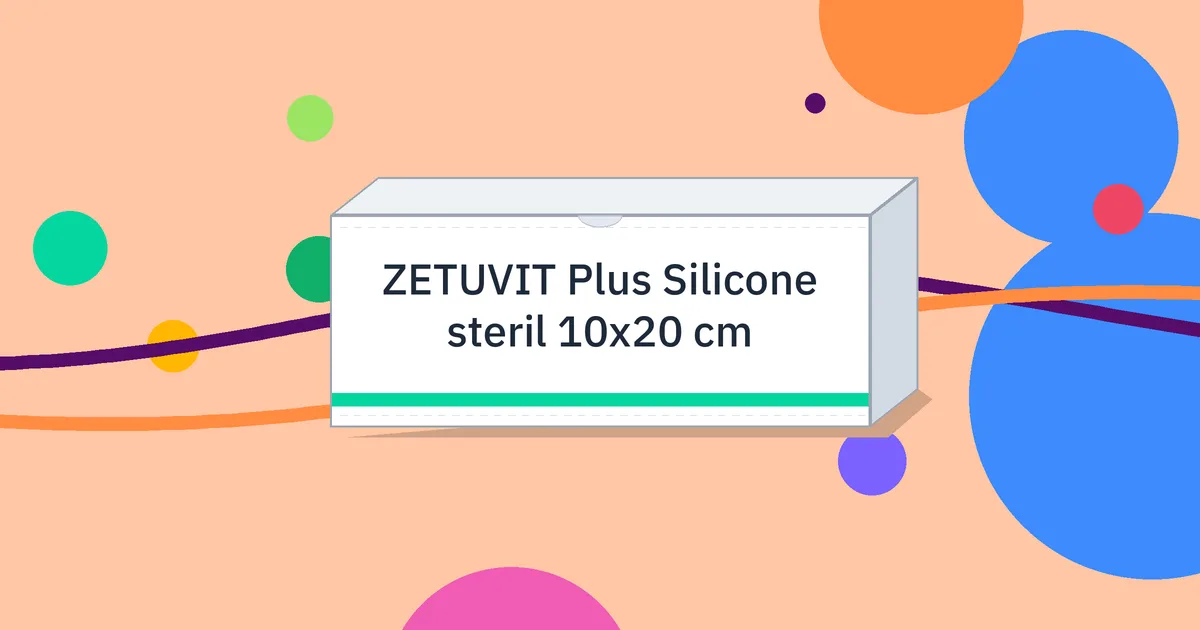 Symbolbild: Packung mit der Aufschrift ZETUVIT Plus Silicone steril 10x20 cm (PZN 16123868) – Verfügbarkeit und Bezug in Apotheken in Frankfurt am Main
