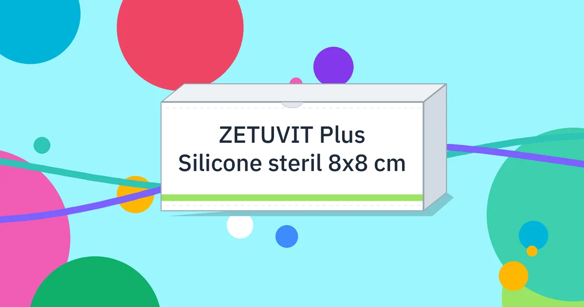 Symbolbild: Packung mit der Aufschrift ZETUVIT Plus Silicone steril 8x8 cm (PZN 20347496) – Verfügbarkeit und Bezug in Apotheken in Frankfurt am Main