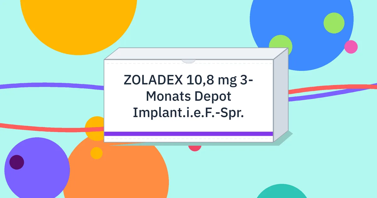 Symbolbild: Packung mit der Aufschrift ZOLADEX 10,8 mg 3-Monats Depot Implant.i.e.F.-Spr. (PZN 11027404) – Verfügbarkeit und Bezug in Apotheken in Frankfurt am Main