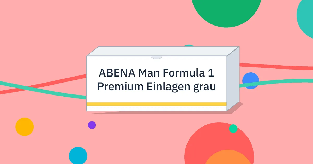 Symbolbild: Packung mit der Aufschrift ABENA Man Formula 1 Premium Einlagen grau (PZN 20589911) – Verfügbarkeit und Bezug in Apotheken in Frankfurt am Main